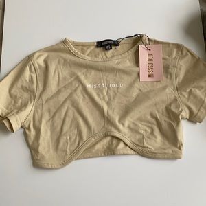 Missguided | Tops | Missguided Bust Detail Crop Top | Poshmark
